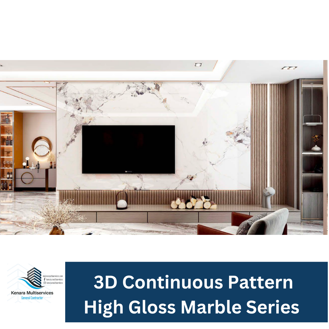 HD Wall Board: 3D Continuous Pattern High Gloss PET Marble Series ...